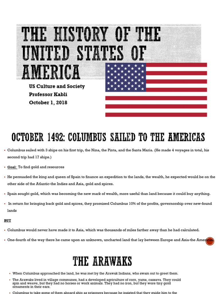 The History of The Us - Lesson 1 Week 5 | PDF | Thirteen Colonies ...