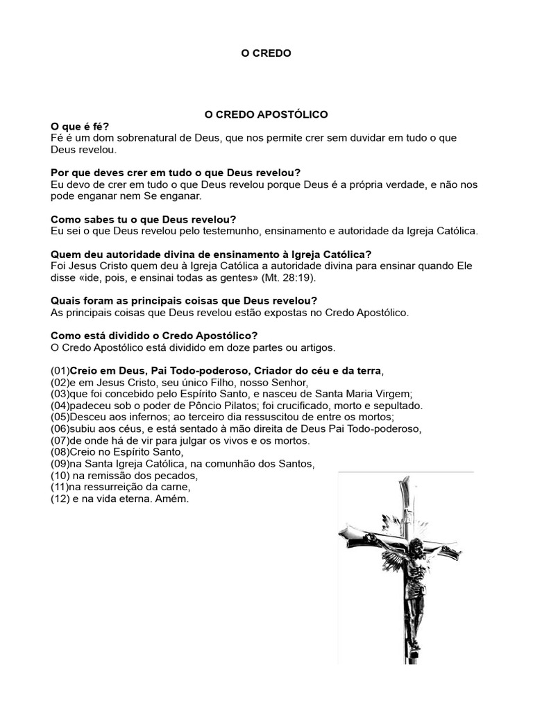 Entendendo o Credo Apostólico | PDF | Pecado | Purgatório