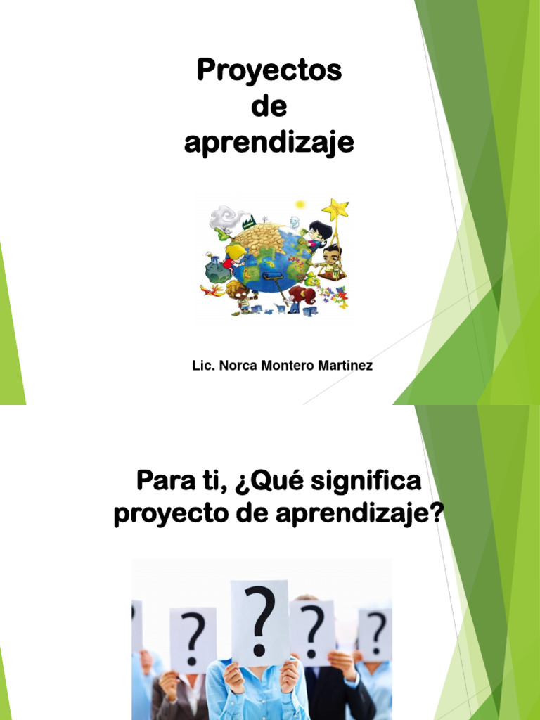 Proyecto de Aprendizaje | PDF | Aprendizaje | Maestros
