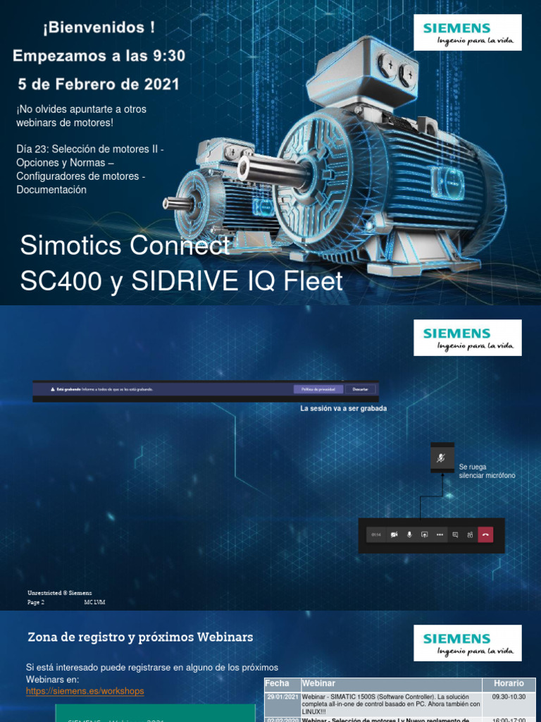 Webinar Sidrive Iq Simotics Connect 400 | PDF | Computación en la nube ...