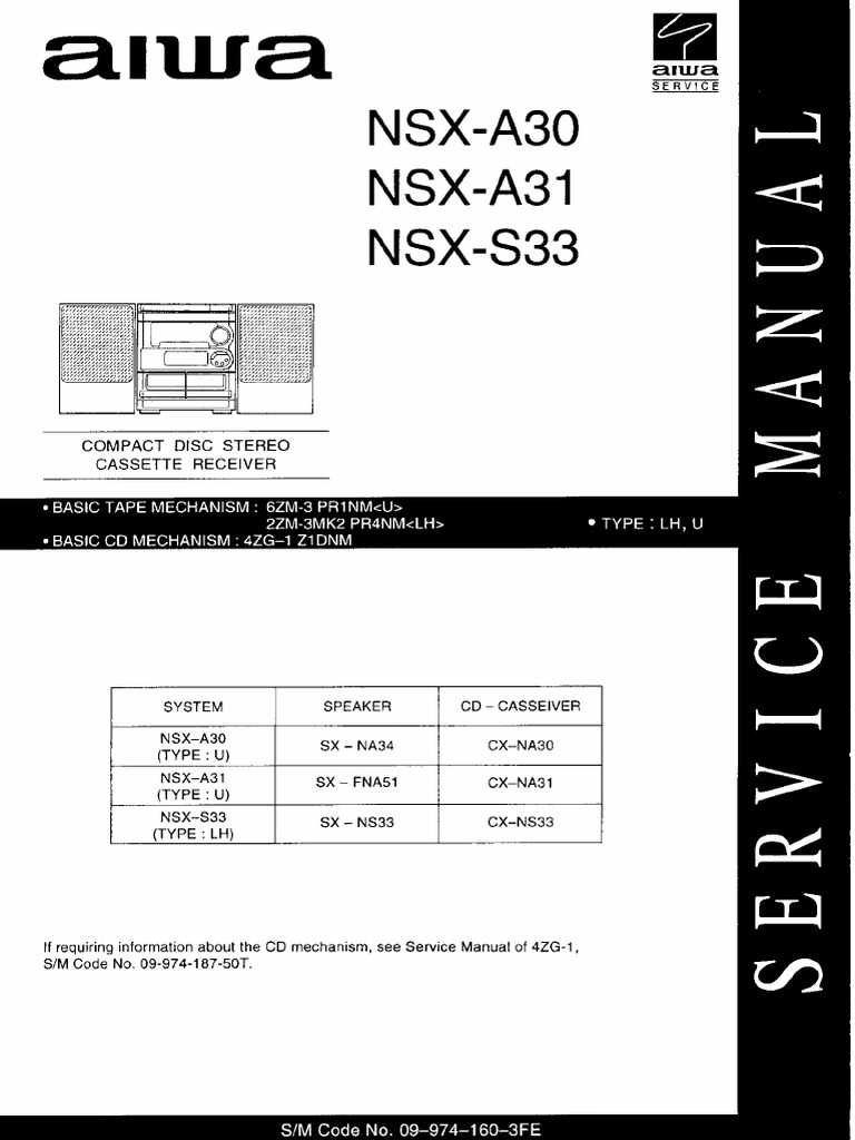 Aiwa nsx-s33 SM | PDF