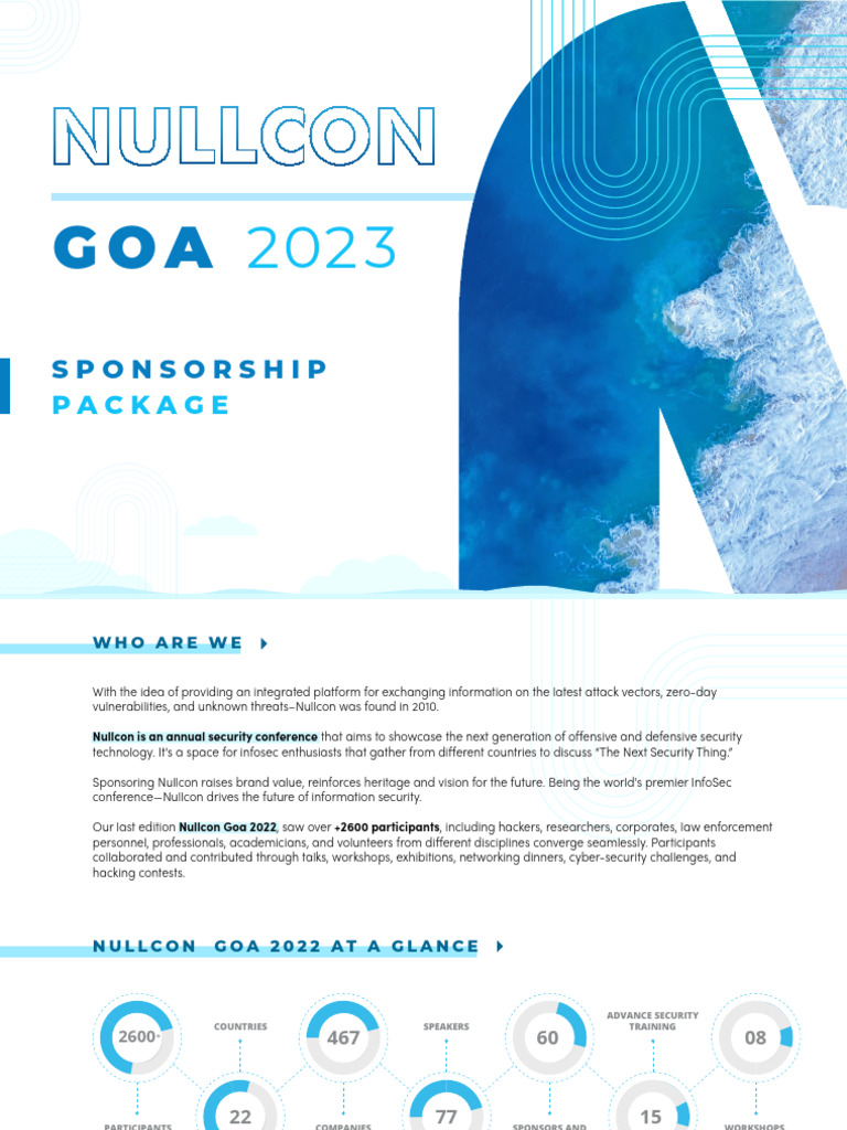 Nullcon Sponsorship GOA 2023 | PDF | Computer Security | Security