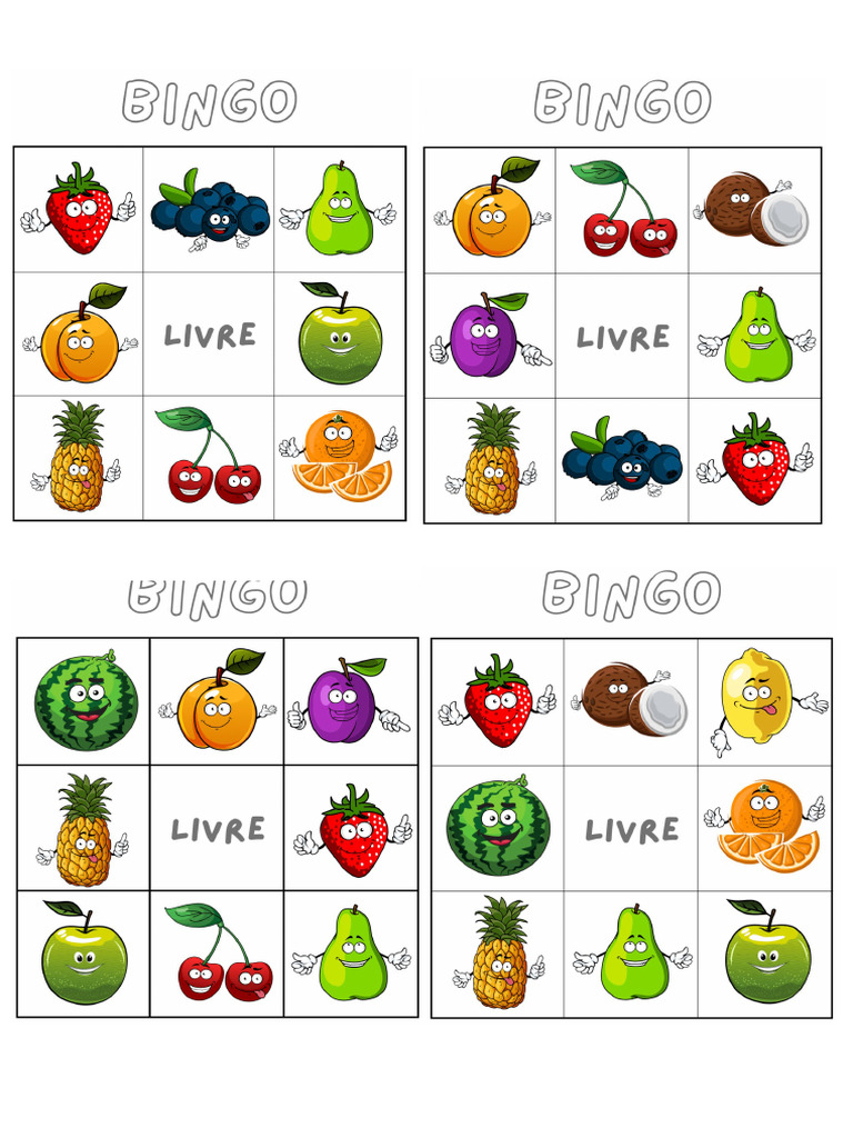 Bingo Das Frutas | PDF