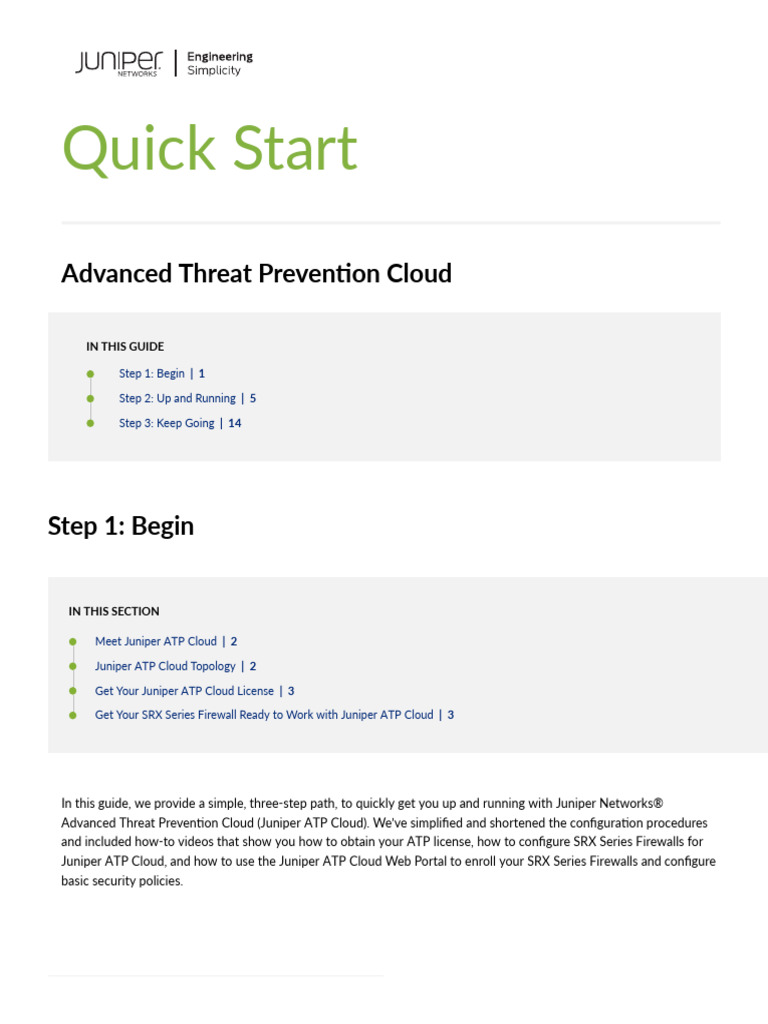 Juniper Atp Cloud Quick Start | PDF | Proxy Server | Transport Layer Security