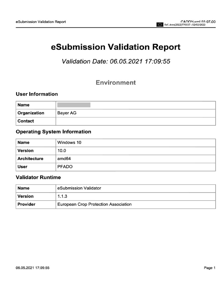 ESubmission Conformity Report Isoxaflutole - Ares (2022) 770037 | PDF