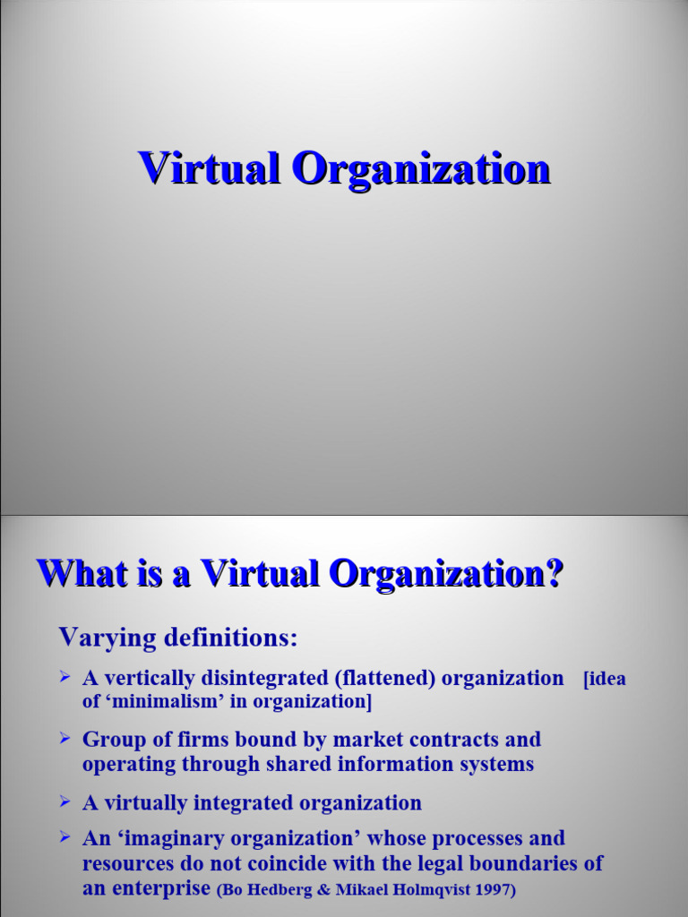 Virtual Organization | Download Free PDF | Nike | Market (Economics)