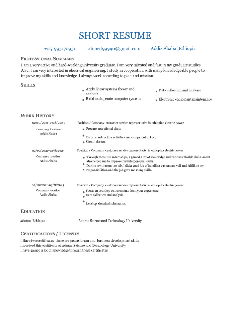 Ahmed Resume | PDF
