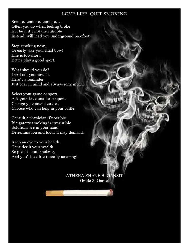 Cigarette Poem-Mapeh 8 | PDF