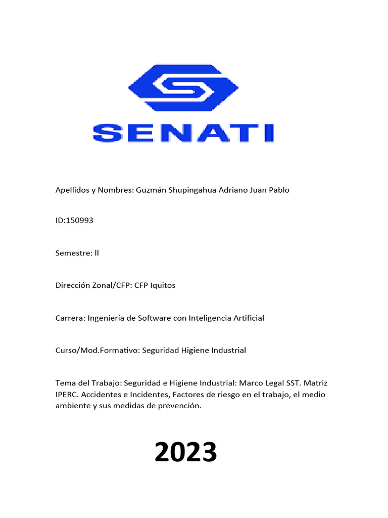 Entregable 2 de Segeridad Higiene Industrial Adriano Guzman | PDF ... Entregable 2 de Segeridad Higiene Industrial Adriano Guzman | PDF ...