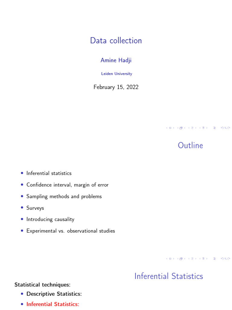 Lecture2 | PDF | Sampling (Statistics) | Statistics