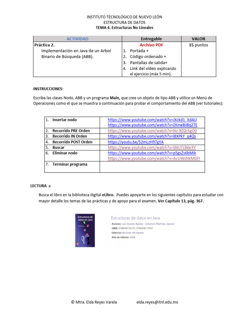 ED Tema4 Practica2 ABB Implementacion | PDF