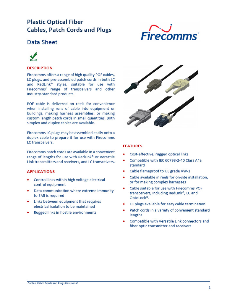 Conector Fiber Optic | PDF | Electrical Connector | Optical Fiber
