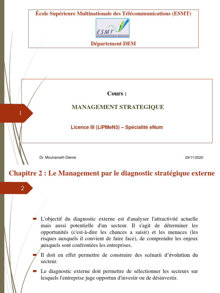 Chap2 Cours M.S l3 Esmt 2020-2021 | PDF | Business | Économie