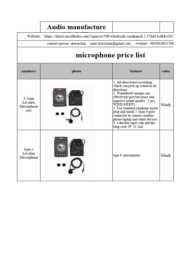 Quotation 1 | PDF | Microphone | Electronics