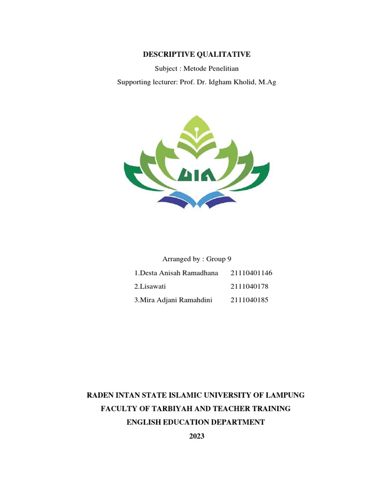 Descriptive Qualitative | PDF | Qualitative Research | Data