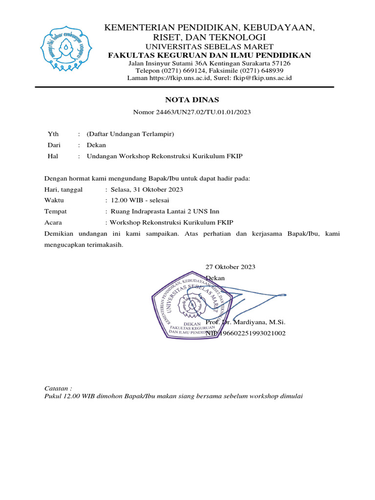 Workshop Kurikulum FKIP 2023 | PDF | Karier & Perkembangan