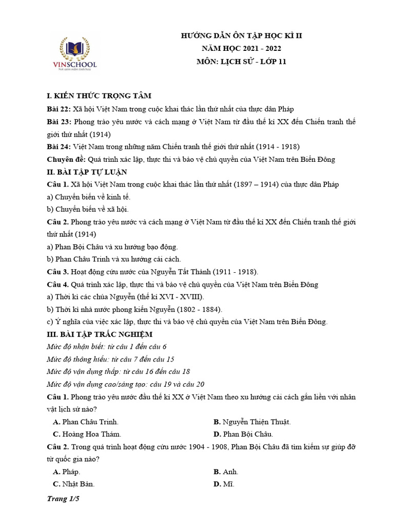 Su11 - Decuong 18.04 1 | PDF