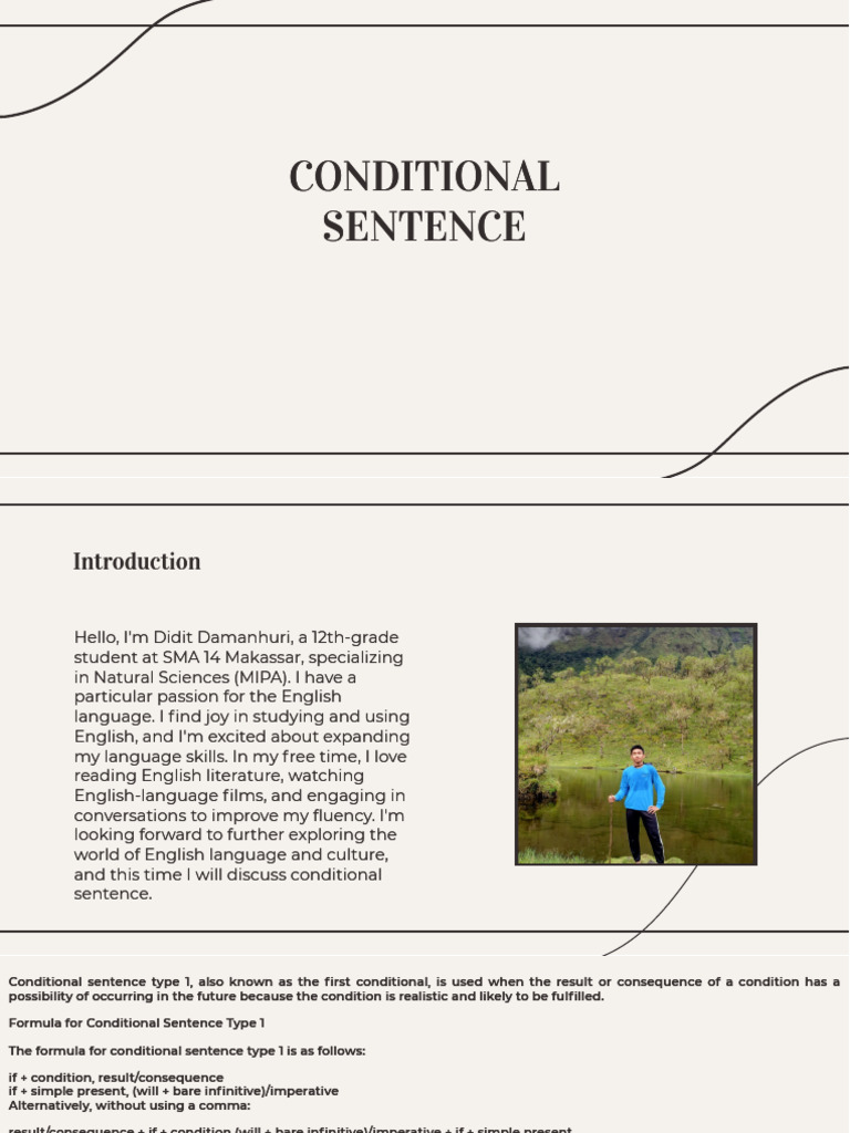 Understanding Conditional Sentences | PDF | Verb | Sentence (Linguistics)