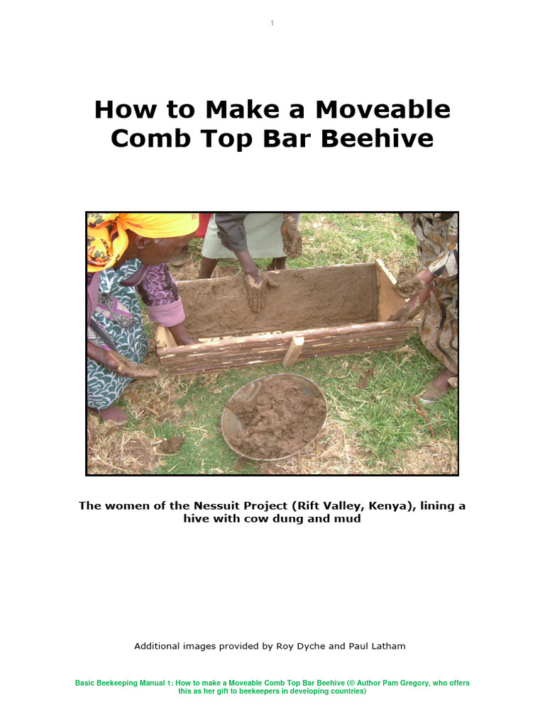 How To Make A Moveable Comb Top Bar Beehive | PDF | Beehive | Beekeeping