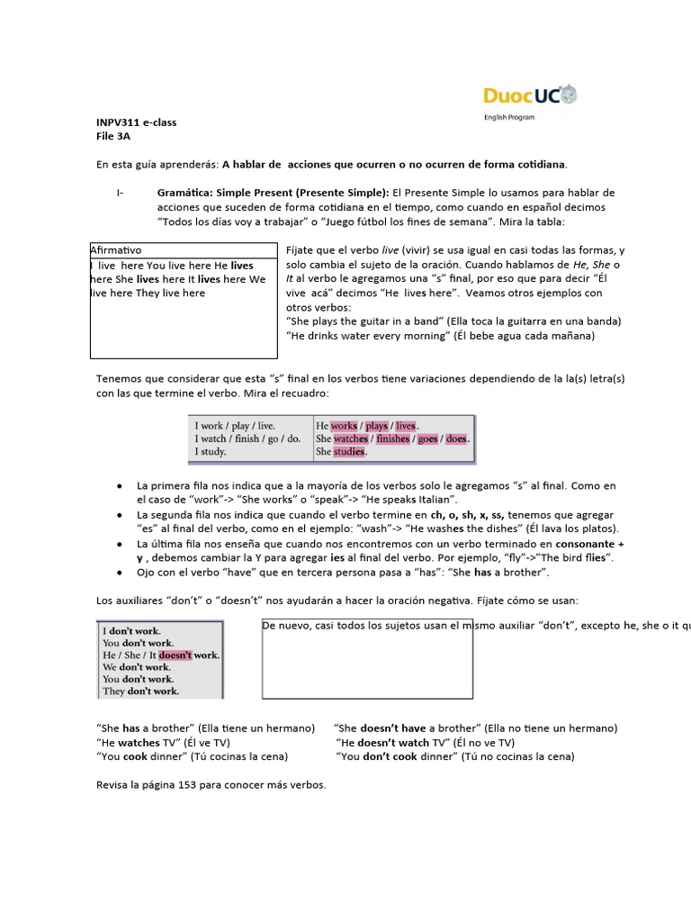 INPV311 Eclass 3A | PDF | Lingüística | Gramática