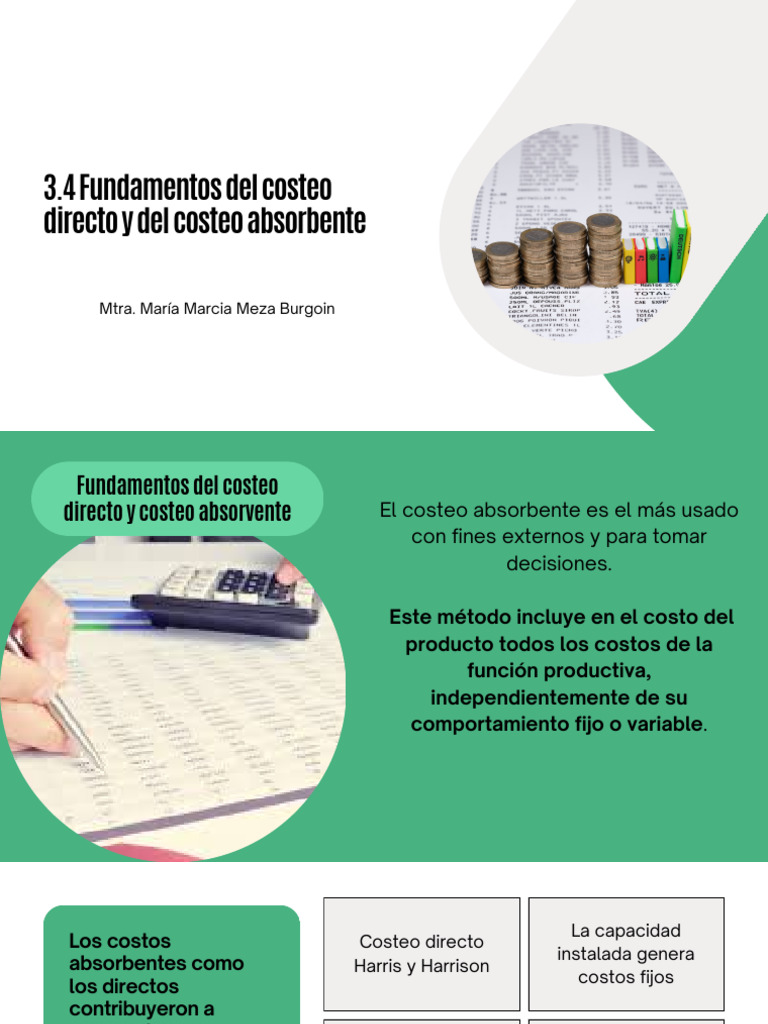 Costeo Directo y Absorbente | PDF | Business | Economias