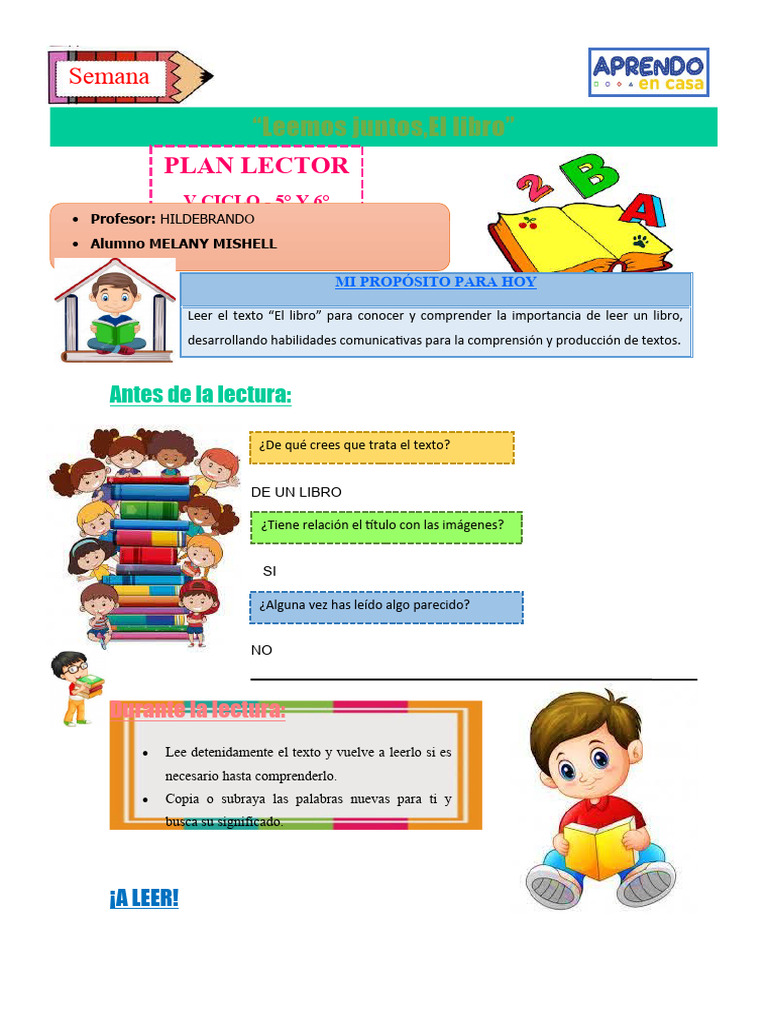 Plan Lector 5°y6° Sem 29 | PDF