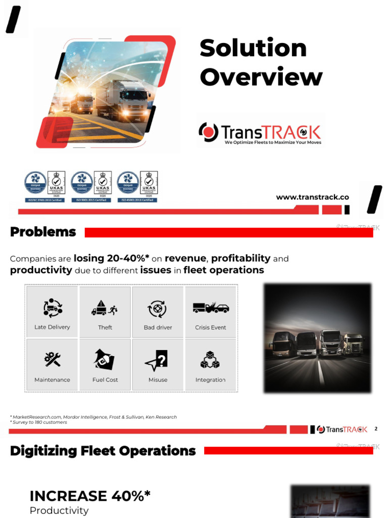 TransTRACK Solution Overview 202306 New | PDF | Cargo | Logistics