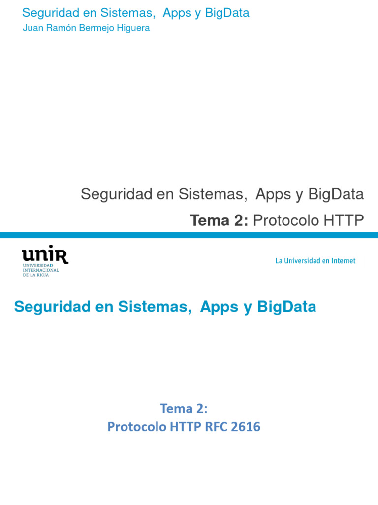 PRESENTACION TEMA2 Sem3 HTTP | PDF | ciberespacio | Protocolos de capa de aplicación