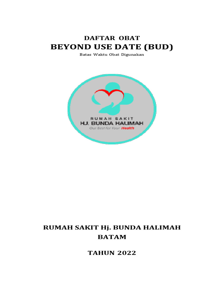 Daftar BUD Obat Injeksi 2022 | PDF