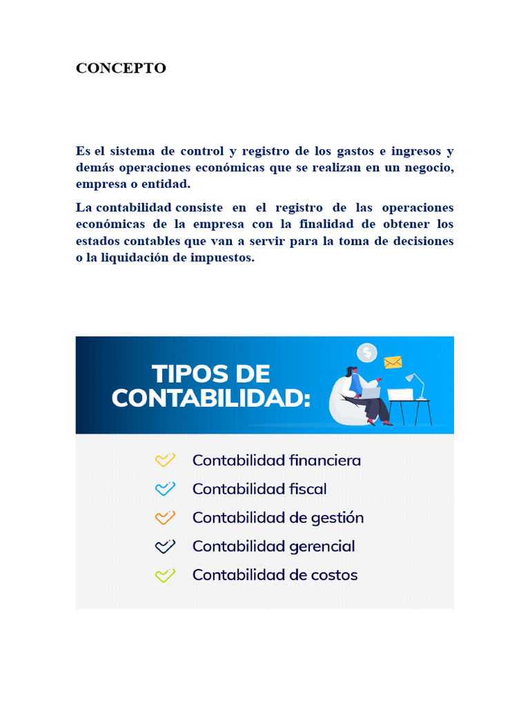CONCEPTO Contabilidad | PDF | Contabilidad | Business