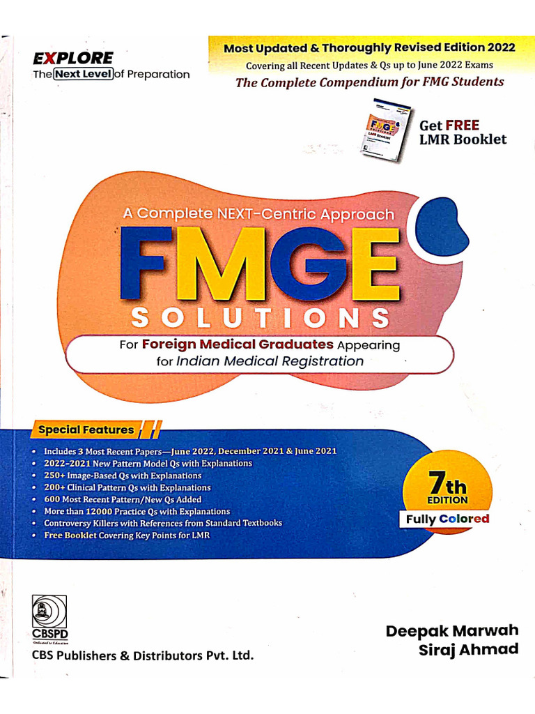 FMGE SOLUTIONS 7th EDITION (MEDICINE) | PDF