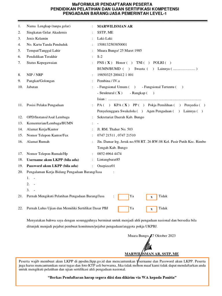 PBJ Level 1 | PDF | Karier & Perkembangan