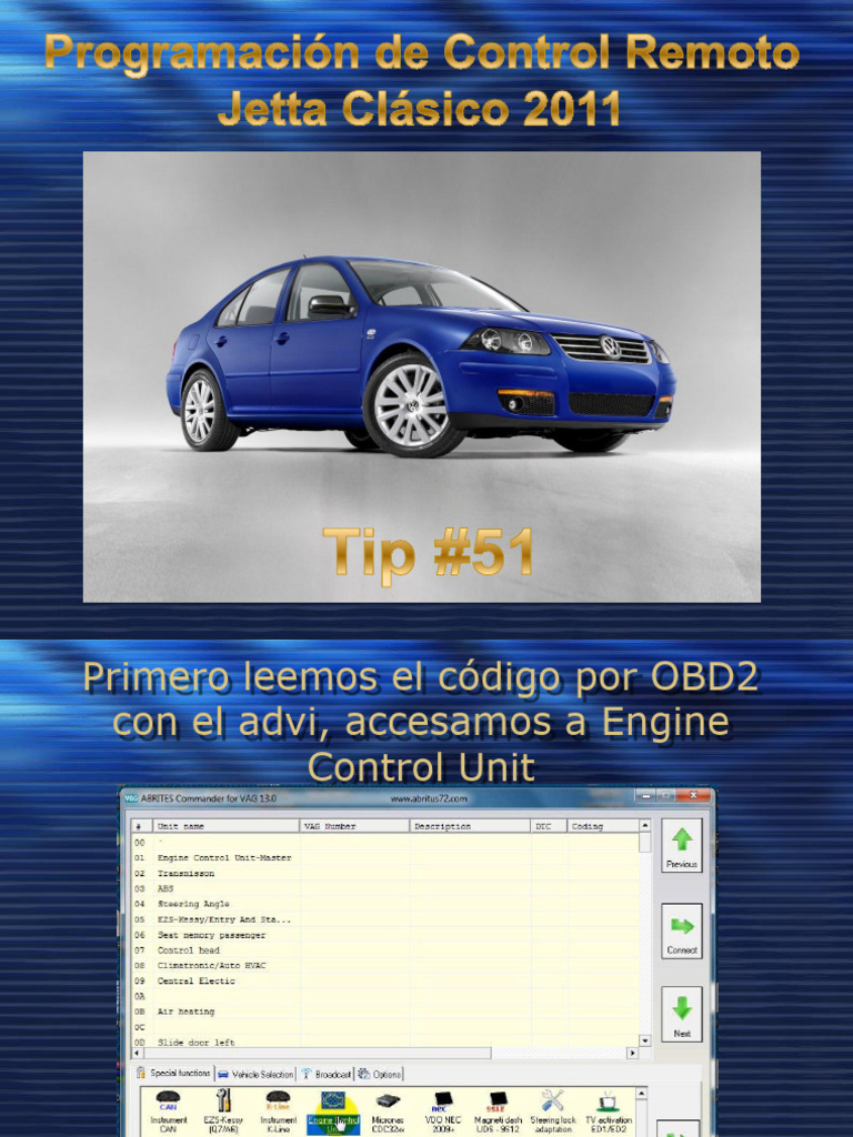 Programacion Control Jetta Clasico | PDF