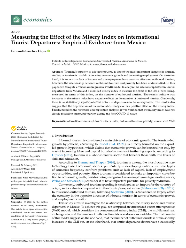 Misery Index Concept & EG | PDF | Vector Autoregression | Unemployment