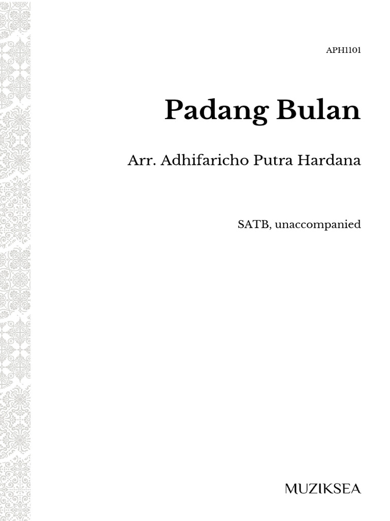 Hardana Padang Bulan (Satb) - Perusal | PDF