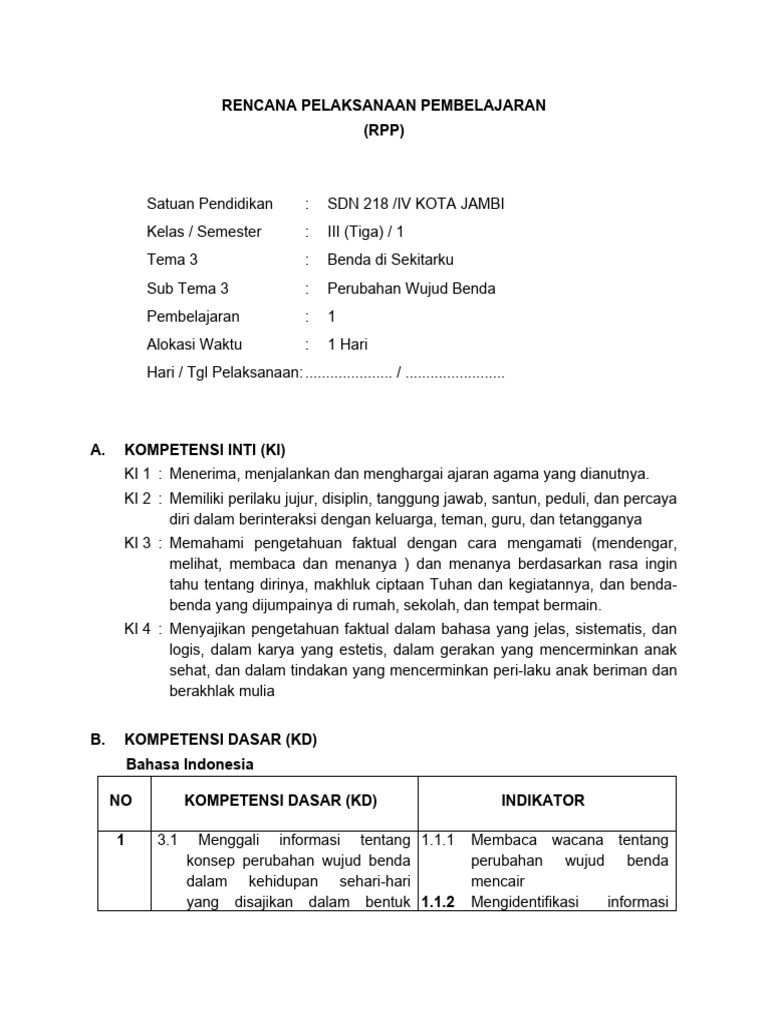 Tema 3 Sub Tema 3 PB 1 | PDF | Karier & Perkembangan | Seni & Disiplin Bahasa
