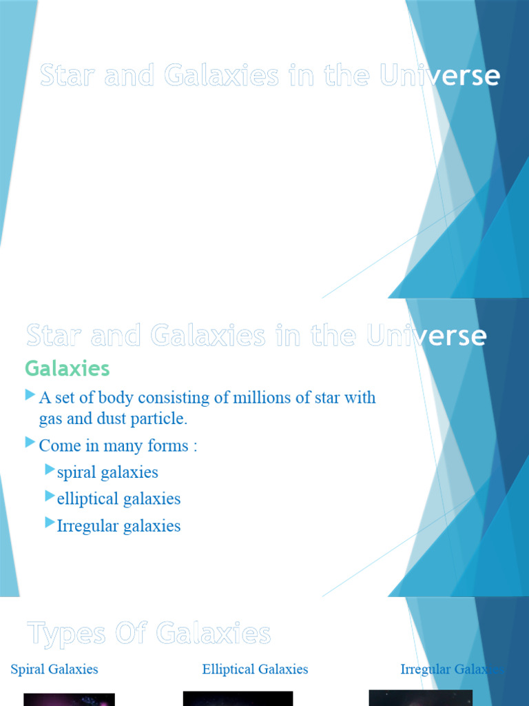 Star and Galaxies in The Universe | Download Free PDF | Stars | Galaxy