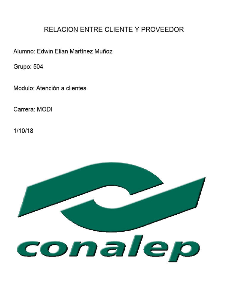 Relacion Entre Cliente y Proveedor | PDF | Business | Cliente