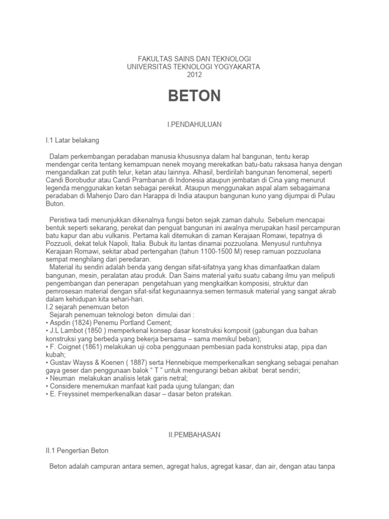 Beton | PDF