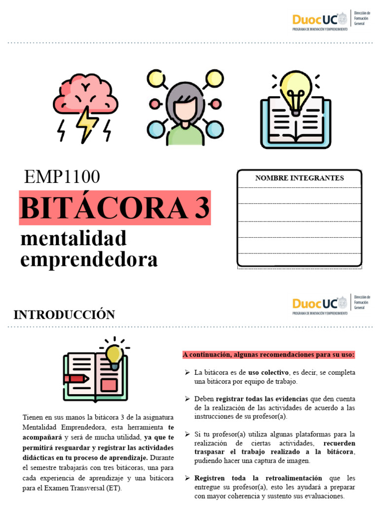 BITÁCORA 3 Actualizada Completa | PDF | Marketing | Creatividad