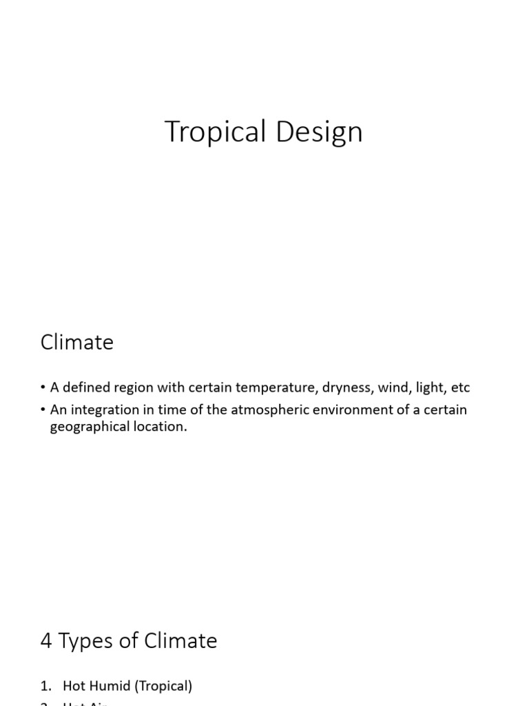Tropical Design 1 | PDF | Rain | Precipitation
