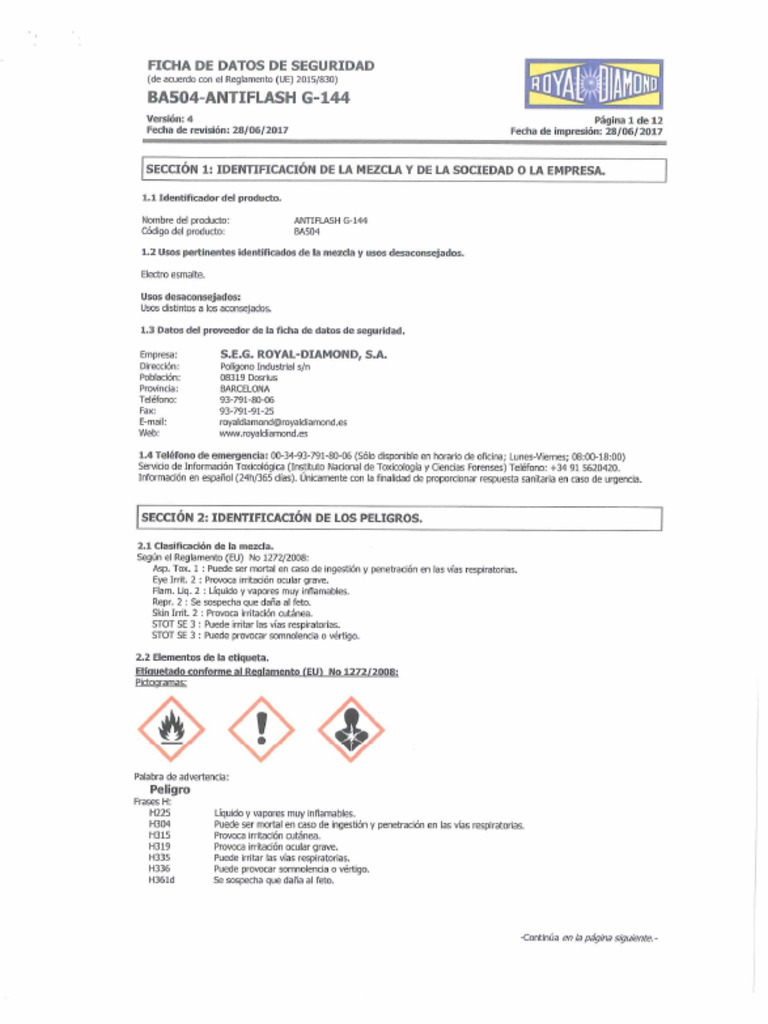 Antiflash G144-1 | PDF