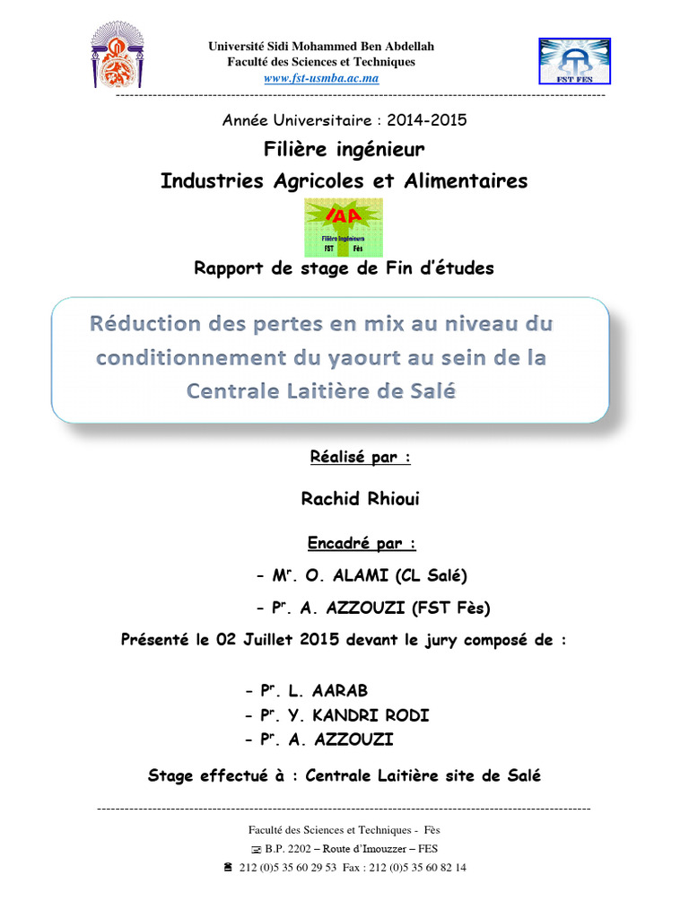 rapport Centrale Danone& | PDF | Six Sigma