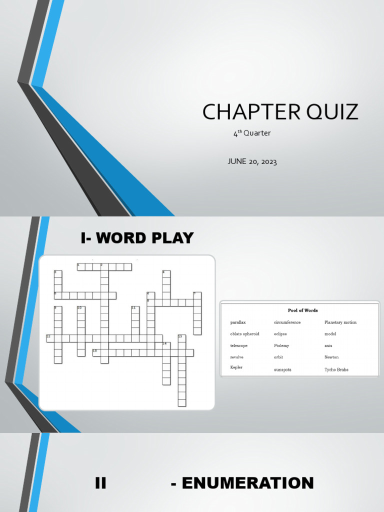 Chapter Quiz | PDF