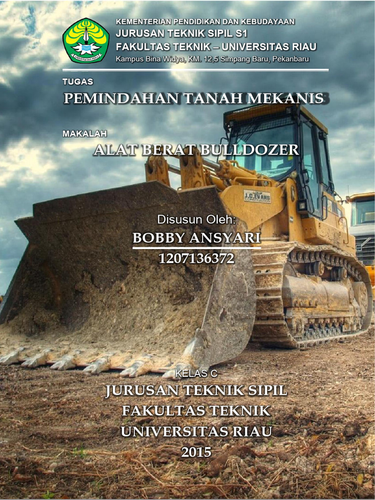 Dokumen - Tips Bulldozer Alat Berat Pemindahan Tanah Mekanis | PDF