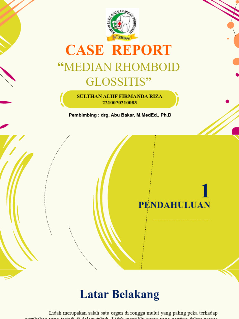 Median Rhomboid Glossitis | PDF