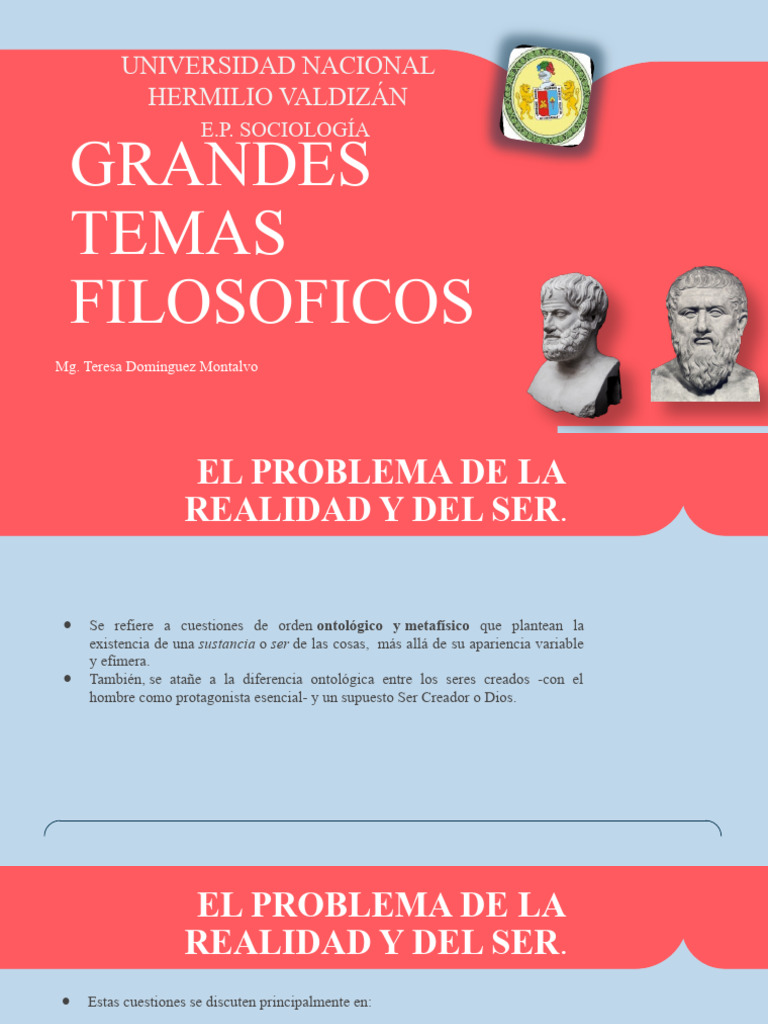 CLASE 4 Los Grandes Temas Filosóficos | PDF | Metafísica | Conocimiento