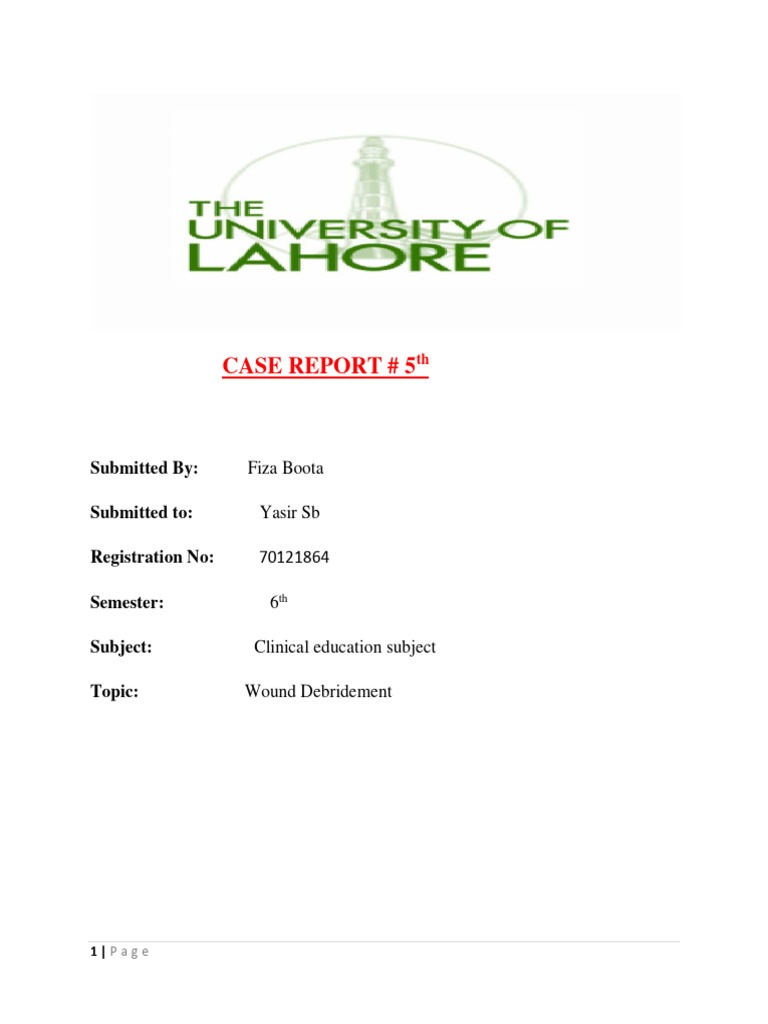 Wound Debridement | PDF | Clinical Medicine | Medical Treatments