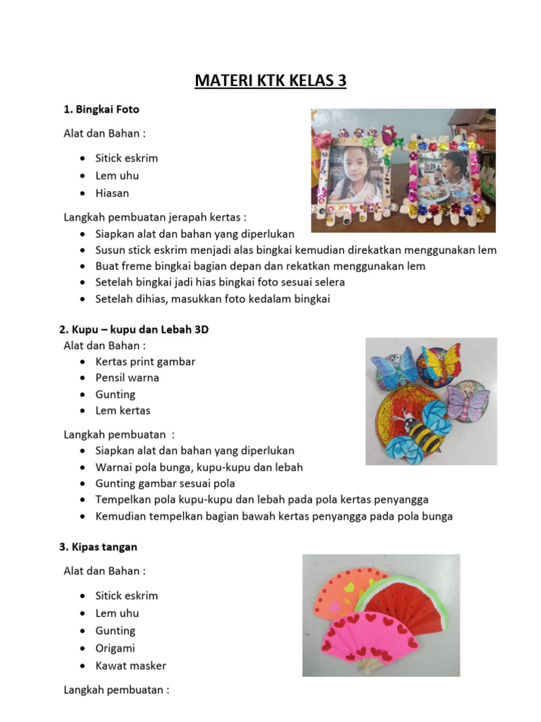 Materi KTK Kelas 3 | PDF | Game & Aktivitas | Seni
