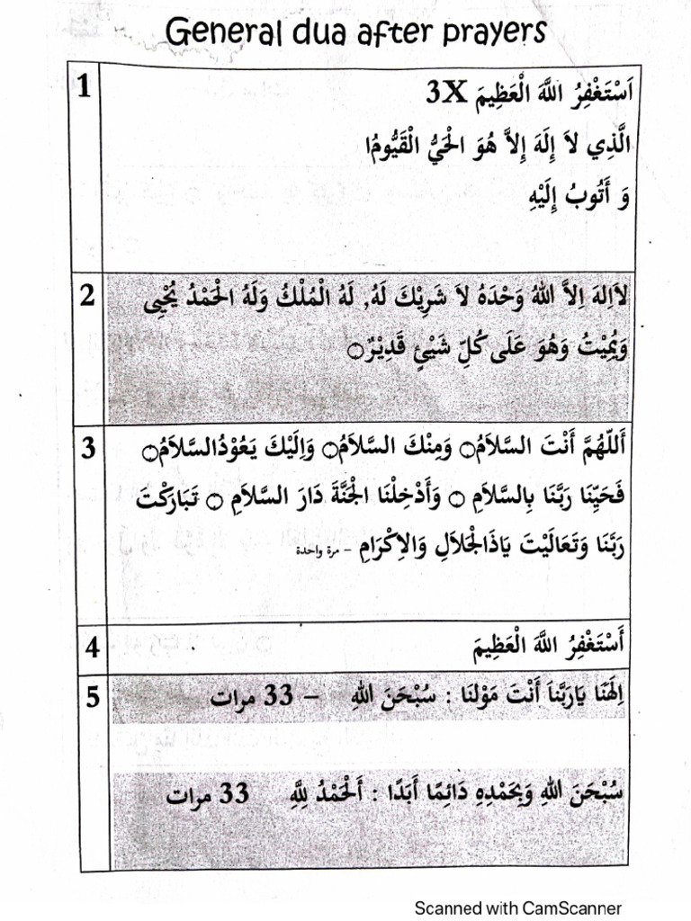 General Dua After Prayer | PDF